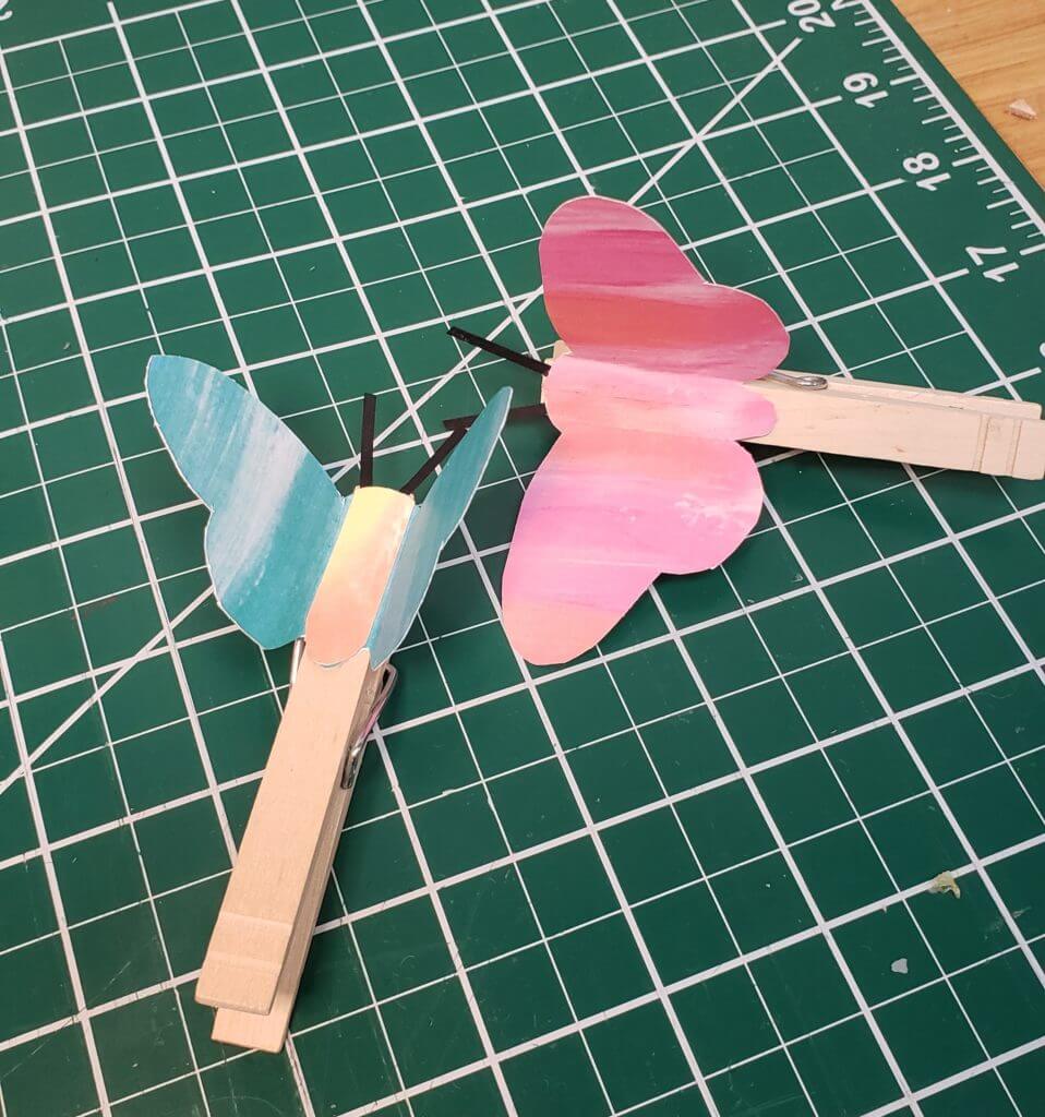 Butterfly Clothespin Automata A Video Tutorial - TinkerSpace